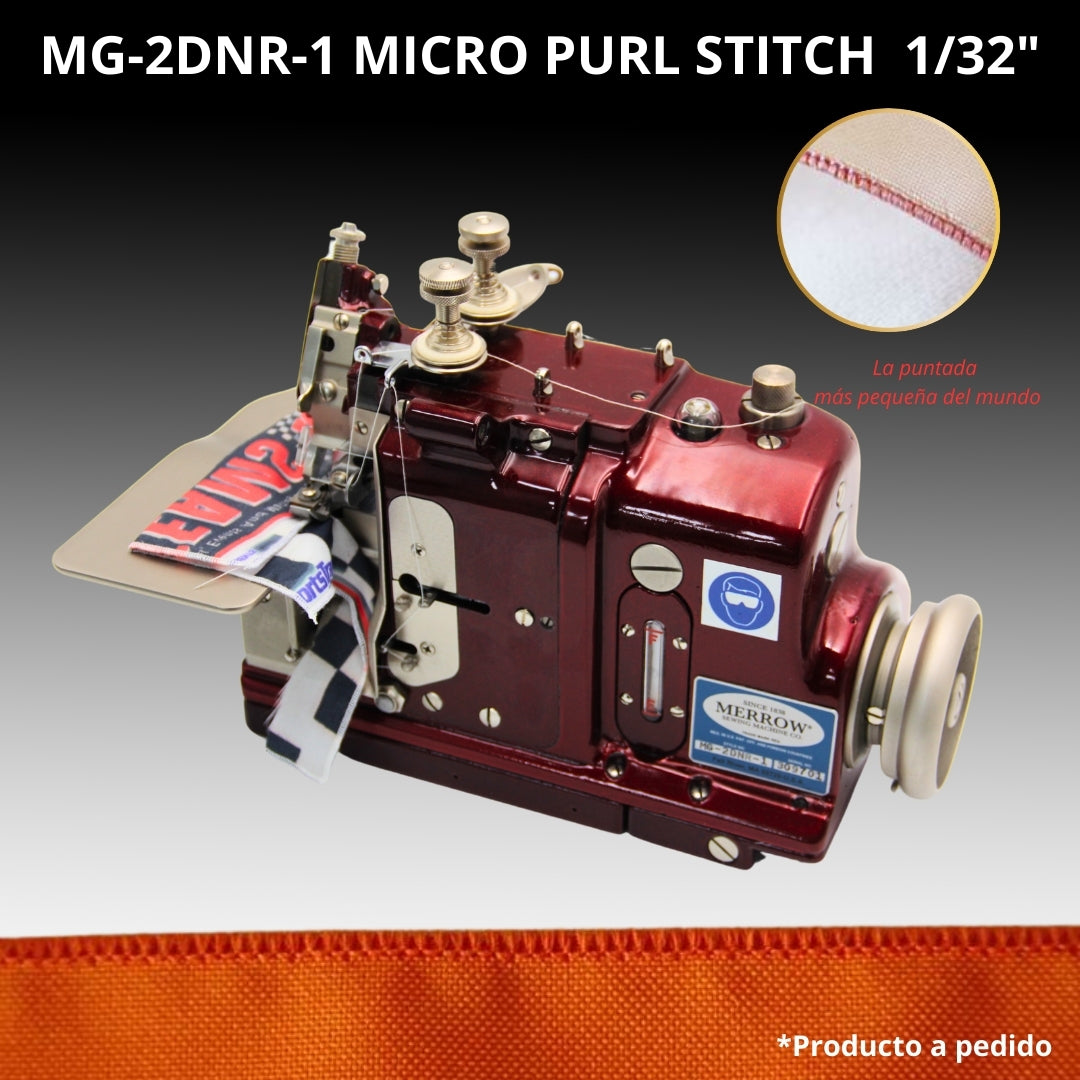 Merrow MG-2DNR-1 MICRO | MicroPurl® para Acabados Ultra Finos [1/32 ...